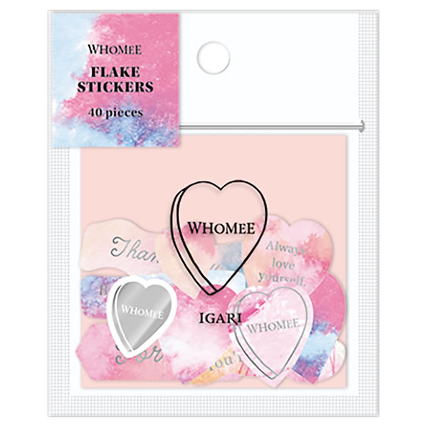【楽天市場】【20％OFF】 リュリュ WHOMEE(フーミー) フレークシール ミスティピンク WHFS-01 （A-11） 10種×4枚 ...