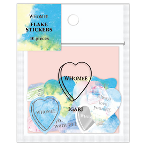 【楽天市場】リュリュ WHOMEE(フーミー) フレークシール ミスティブルー WHFS-02 （A-11） 10種×4枚 RYU-RYU ...