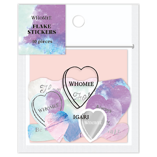 【楽天市場】リュリュ WHOMEE(フーミー) フレークシール ミスティパープル WHFS-04 （A-11） 10種×4枚 RYU-RYU ...