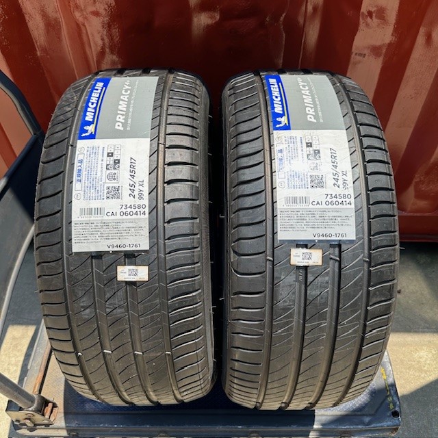 【楽天市場】245/45R17 ミシュラン PRIMACY 4+ サマ−タイヤ 245/45/17 2本 新品 未使用品 正規品：ホルチン商事 中古タイヤショップ