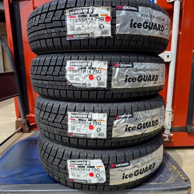 【楽天市場】スタッドレス スタッドレスタイヤ 155/65R14 YOKOHAMA iceGUARD iG60 155/65/14 4本 軽自動車用 軽 冬タイヤ 【新品未使用品】：ホルチン ...
