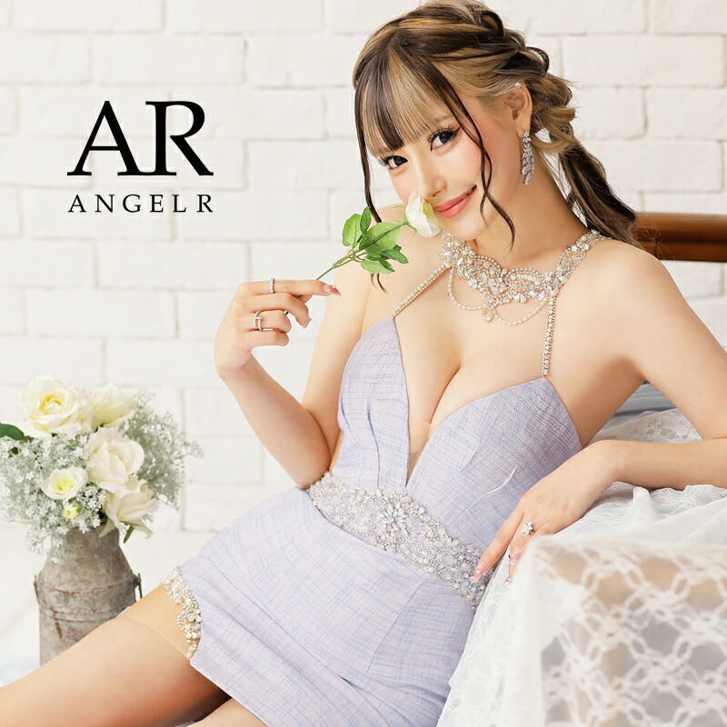 【楽天市場】AngelR デコルテパールビジューツイードドレス Vバスト タックツイード タイトミニドレス エンジェルアール AR23210 []：HotClothing LAインポート＆ドレス