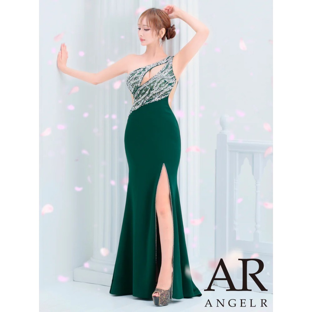 【楽天市場】【予約】AngelR " ワンショルダー バストカット ビジューデザイン ロングドレス" [エンジェルアール] AR24361[]：HotClothing LAインポート＆ドレス