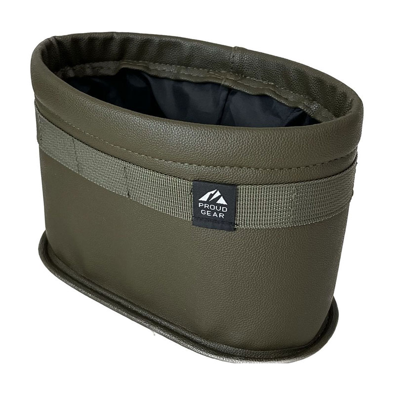 【楽天市場】PROUD GEAR ごみ箱 車内収納 レザー調 炭消臭 ダストボックス オリーブドラブ 抗菌 滑り止め プラウドギア PGR-702：カー用品のホットロードタイヤ