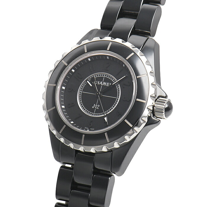 【楽天市場】シャネル J12 33 インテンスブラック ワンショットモデル H3828【中古】 レディース 腕時計 送料無料：宝石広場