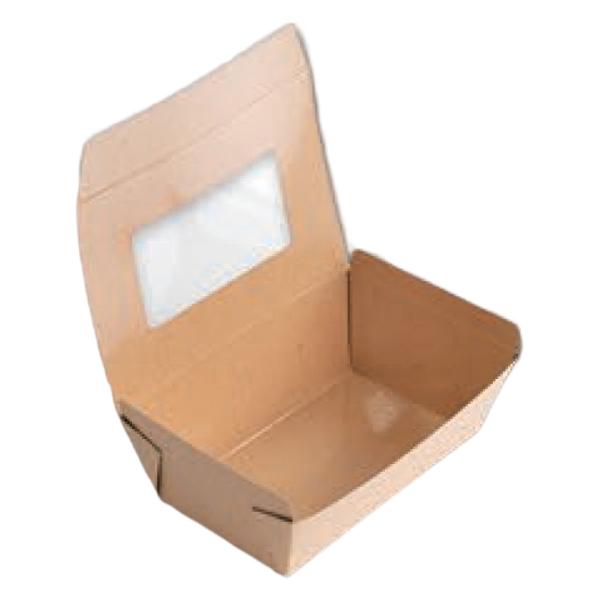 【楽天市場】【屋号必須】窓付き紙トレー テイクボックス 100F PUB(PP) 窓付 クラフト 150×86×55mm 1ケース500枚入 ...