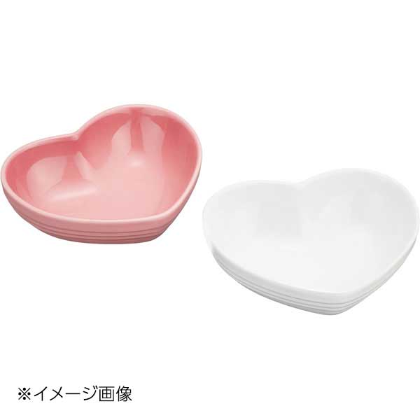 【楽天市場】ル・クルーゼ (Le Creuset) ハート・ディッシュS (2個入) ローズクオーツ&ホワイトラスター 910203-01 ...
