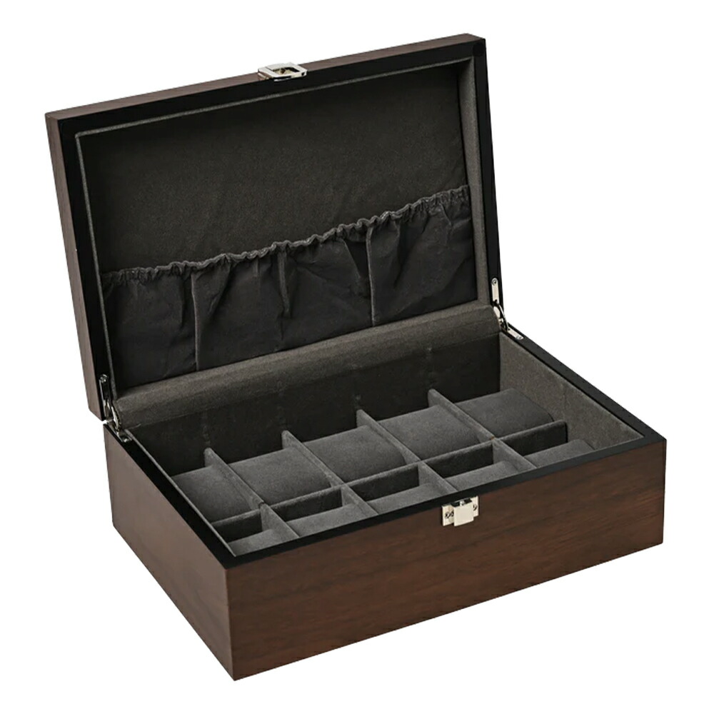 【楽天市場】ES'PRIMA エスプリマ クルミ木製10本腕時計収納時計ケース ES5310WD 高級 豪華 腕時計 ウォッチ アクセサリー ...