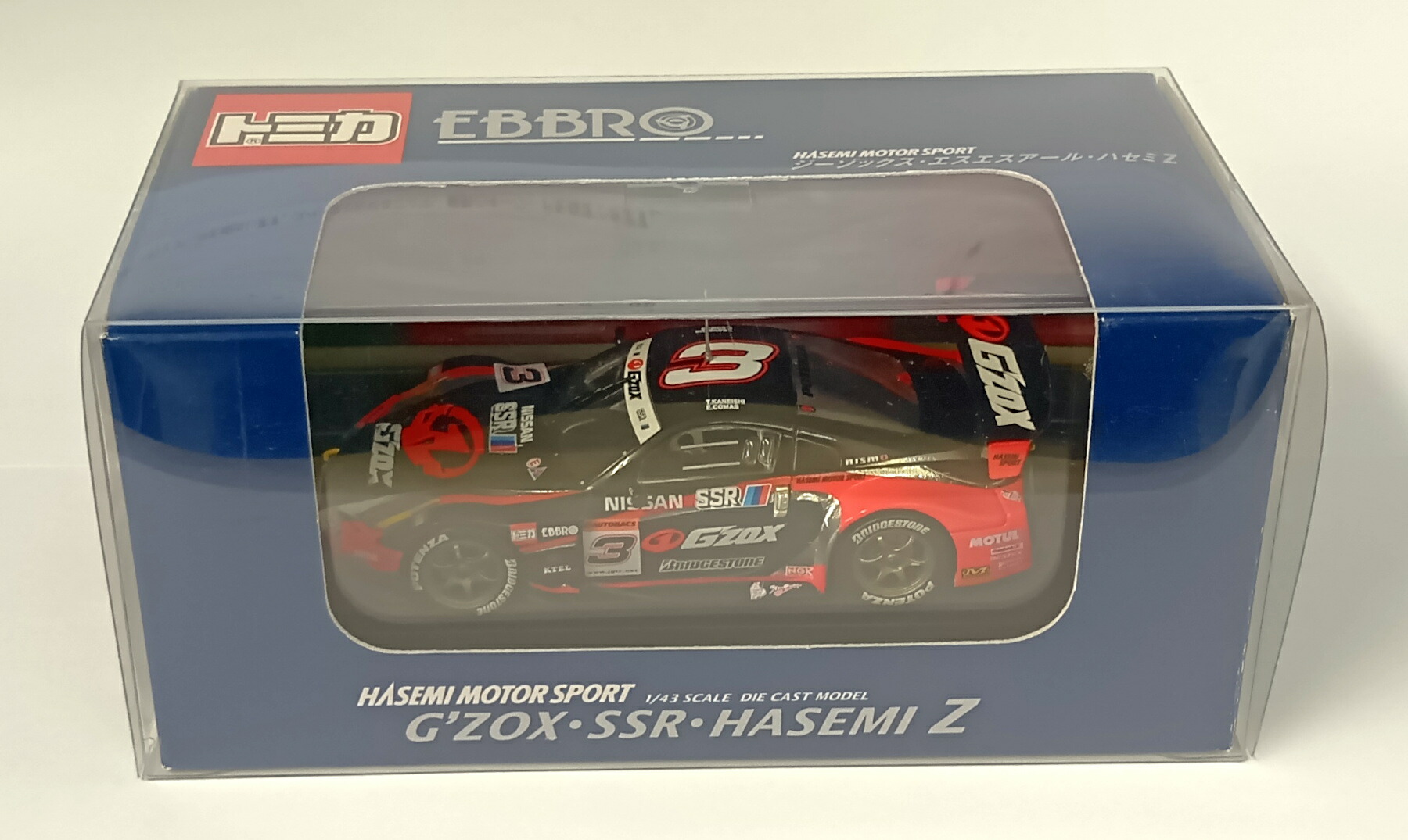 【楽天市場】【中古】 その他 スケールミニカー(1/43) トミカ EBBRO G'ZOX SSR ハセミ Z 2004 JGTC #3 【A ...