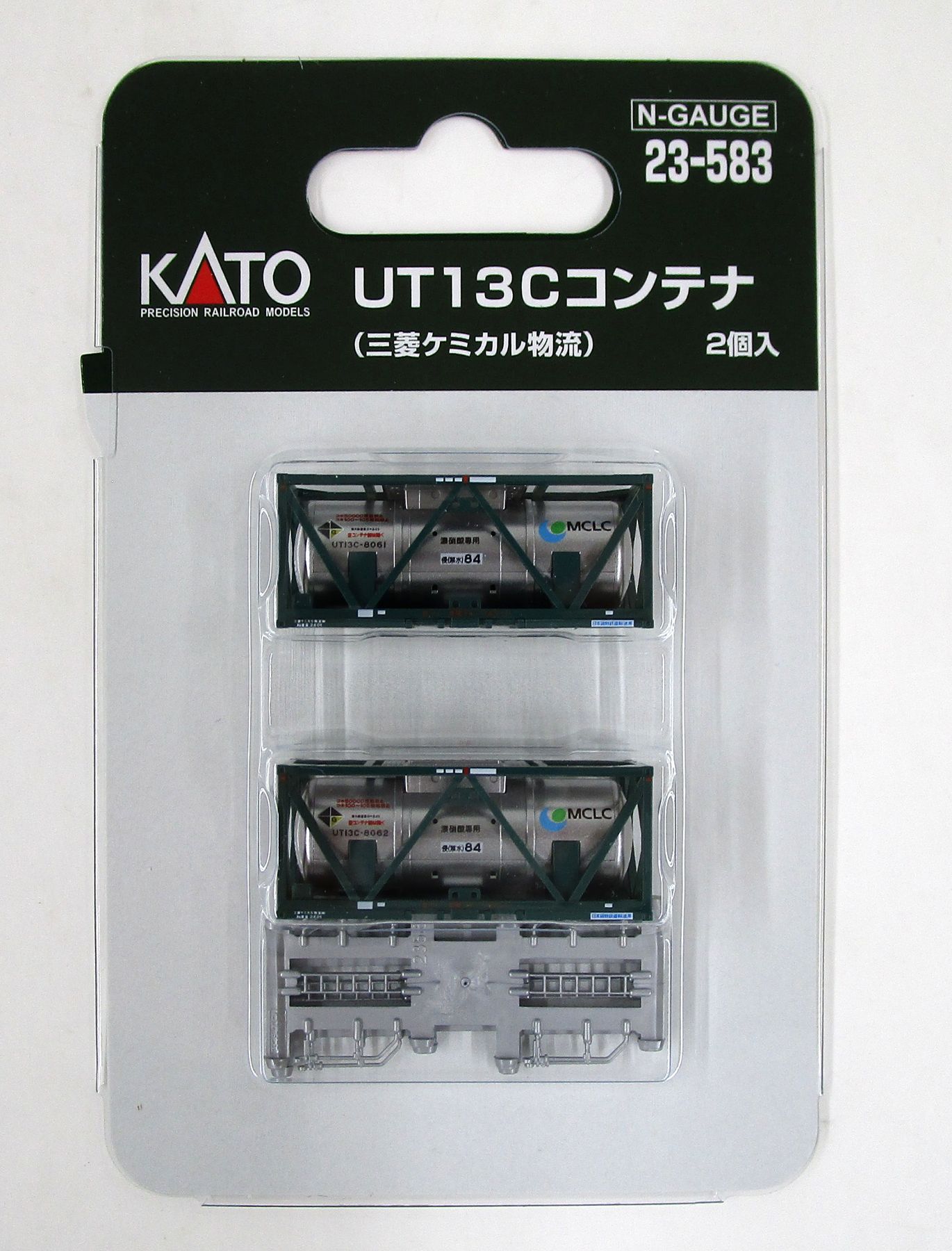 【楽天市場】【中古】Nゲージ KATO(カトー) 23-583 UT13Cコンテナ(三菱ケミカル物流) 2個入 【A´】 パッケージ傷み（裏面に他社防犯タグ貼付）：ホビーランドぽち 楽天市場店