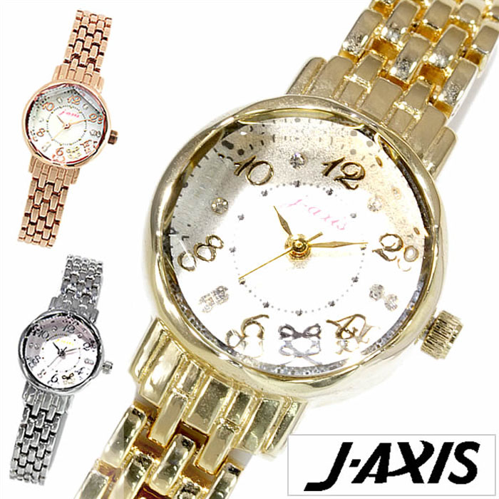 【楽天市場】ジェイアクシス腕時計 J-AXIS時計 J-AXIS 腕時計 ジェイアクシス 時計 レディース ホワイト ピンク BL995 ...