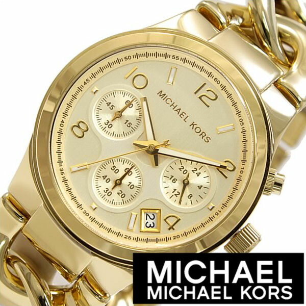【楽天市場】マイケルコース 腕時計 Michael Kors 時計 ランウェイ Runway レディース ゴールド MK3131 クロノグラフ ...
