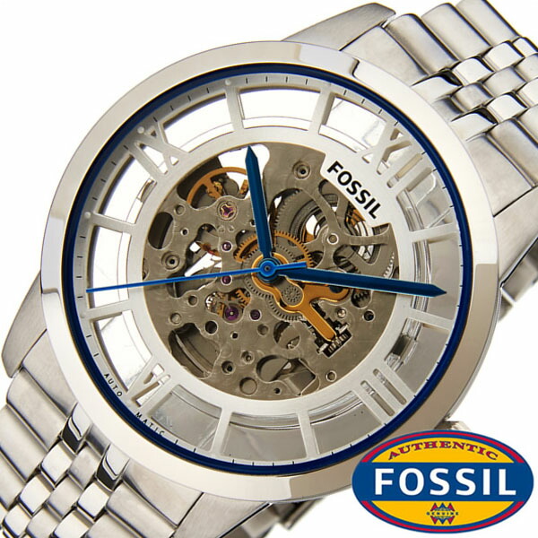 【楽天市場】フォッシル 腕時計 FOSSIL 時計 メンズ シルバー ME3044 人気 ブランド 防水 機械式 自動巻き スケルトン メタル ...