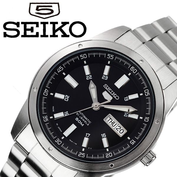 【楽天市場】セイコー 腕時計 SEIKO 時計 セイコーファイブ SEIKO5 メンズ ブラック SNKN13J1 人気 ブランド 旦那 彼氏 ...