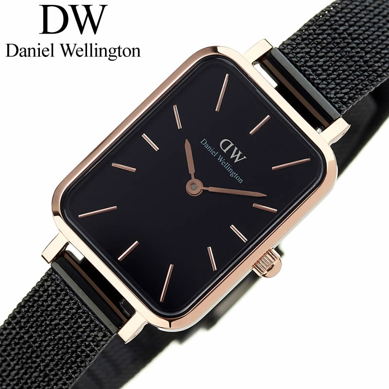 【楽天市場】ダニエル ウェリントン 腕時計 Daniel Wellington 時計 クアドロ QUADRO レディース ブラック ...