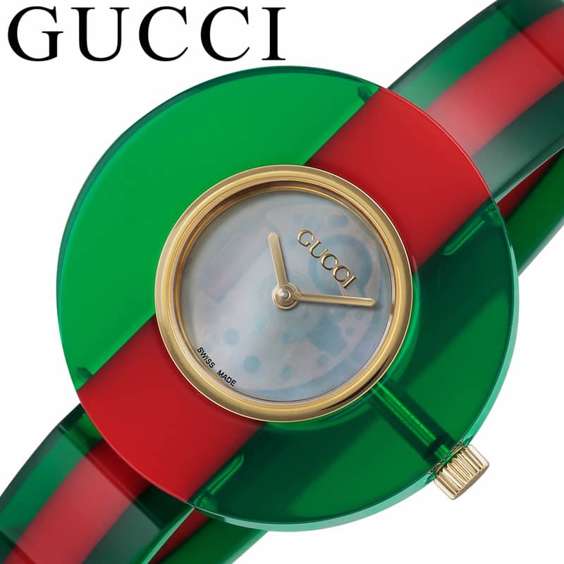 【楽天市場】グッチ 腕時計 GUCCI 時計 ヴィンテージウェブ VINTAGE WEB レディース YA143403 女性 ホワイトパール ...