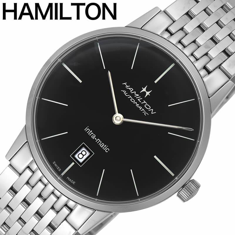 【楽天市場】ハミルトン 腕時計 HAMILTON 時計 イントラマティック Intra-Matic Auto メンズ ブラック ...