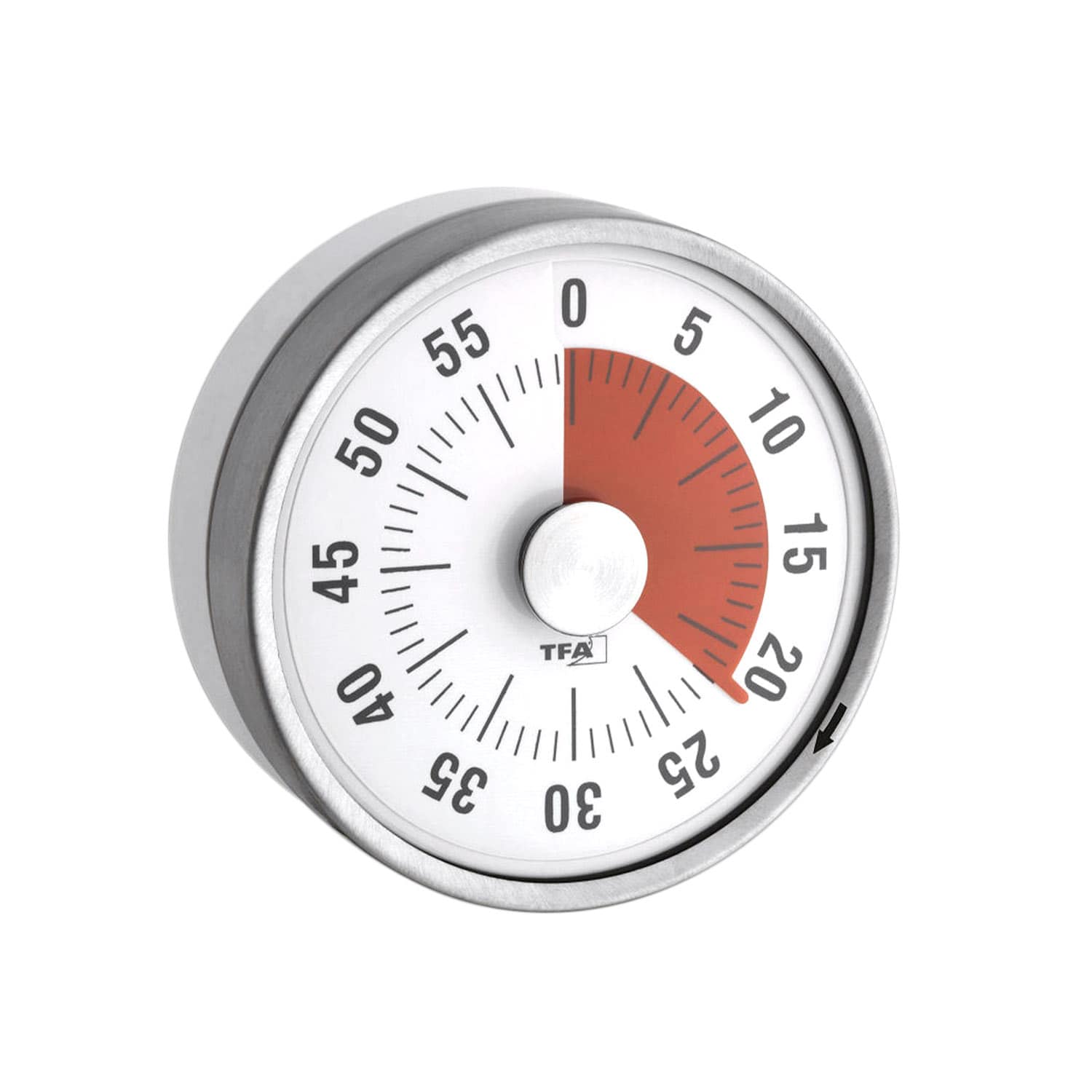 TFA Dostmann Analogue kitchen timer PUCK 38.1028 TFA ドストマン アナログキッチンタイマー パック 38.1028 マグネット 磁石 60分 ...