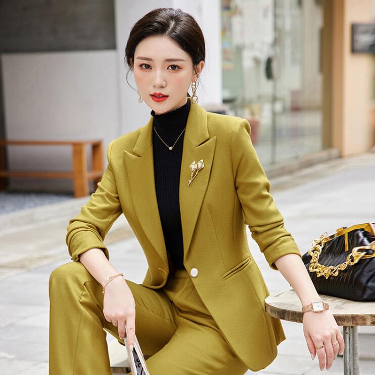 【楽天市場】新品 パンツスーツ 成人式 長袖【送料無料 】 フォマール 春秋 カジュアルスーツ レディース OL 通勤 女性スーツ 2点セット 【ジャケット+パンツ】面接 着痩せ 洗える 司会 ...