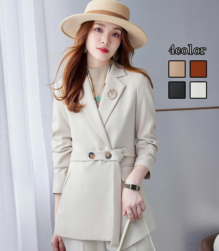 【楽天市場】送料無料 通勤 OL レディーススーツ 結婚式 カジュアルスーツ 2点セット「上着+パンツ」 リクルートスーツ 女性 ビジネススーツ 制服 フォーマル 二次会 司会 ハイエンド 大 ...