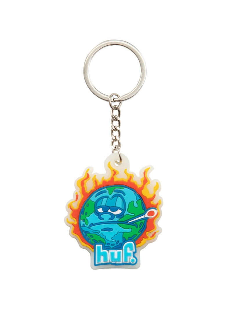 【楽天市場】GLOBAL WARMING KEY CHAIN HUF ハフ ファッション雑貨 チャーム・キーチェーン ホワイト[Rakuten ...