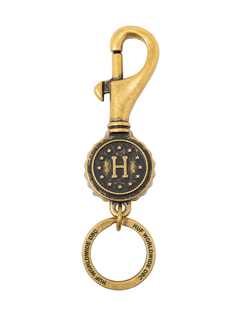 【楽天市場】GALAXY H KEY CHAIN HUF ハフ キーホルダー HUF ハフ ファッション雑貨 チャーム・キーチェーン シルバー ...