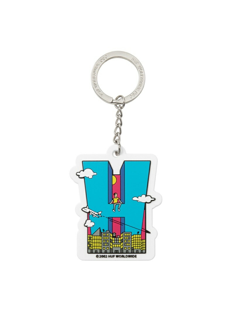 【楽天市場】CITY H KEY CHAIN HUF ハフ ファッション雑貨 チャーム・キーチェーン ブルー グリーン[Rakuten ...