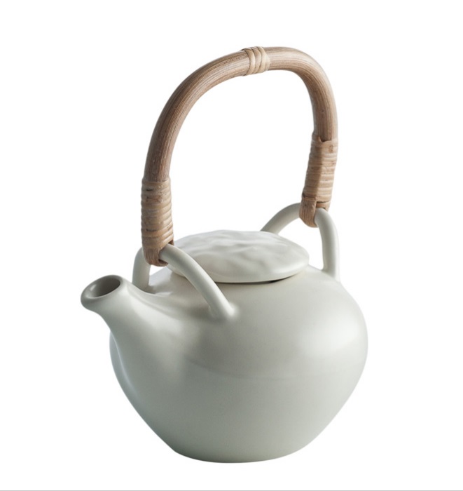 【楽天市場】Jenggala バリ ジェンガラ プルメリア Tea pot CO-2085ティーポット マットホワイト 洋食器 ティーポット ...