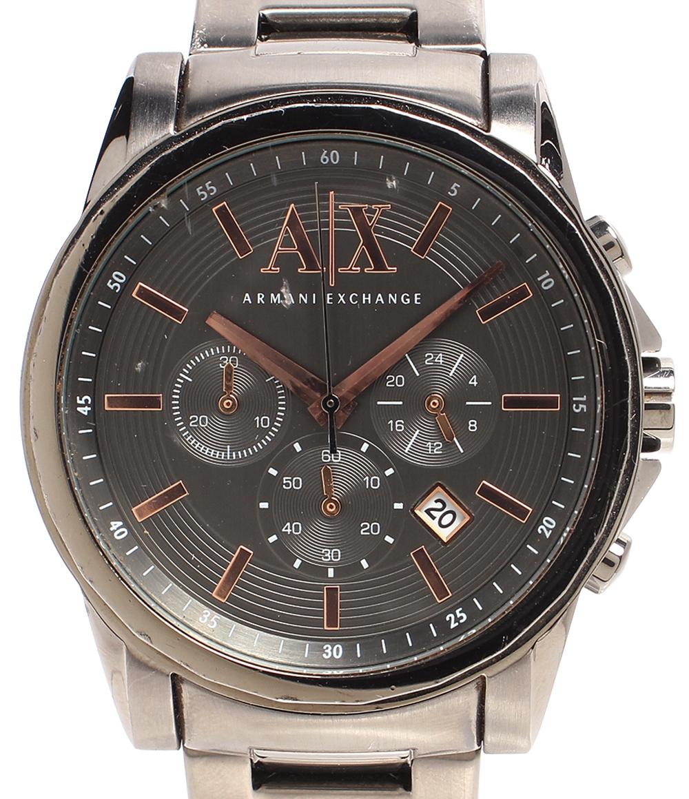 【楽天市場】【7%OFFクーポン&500円OFFクーポン18日23:59迄】【中古】 アルマーニエクスチェンジ 腕時計 クロノグラフ デイト ...