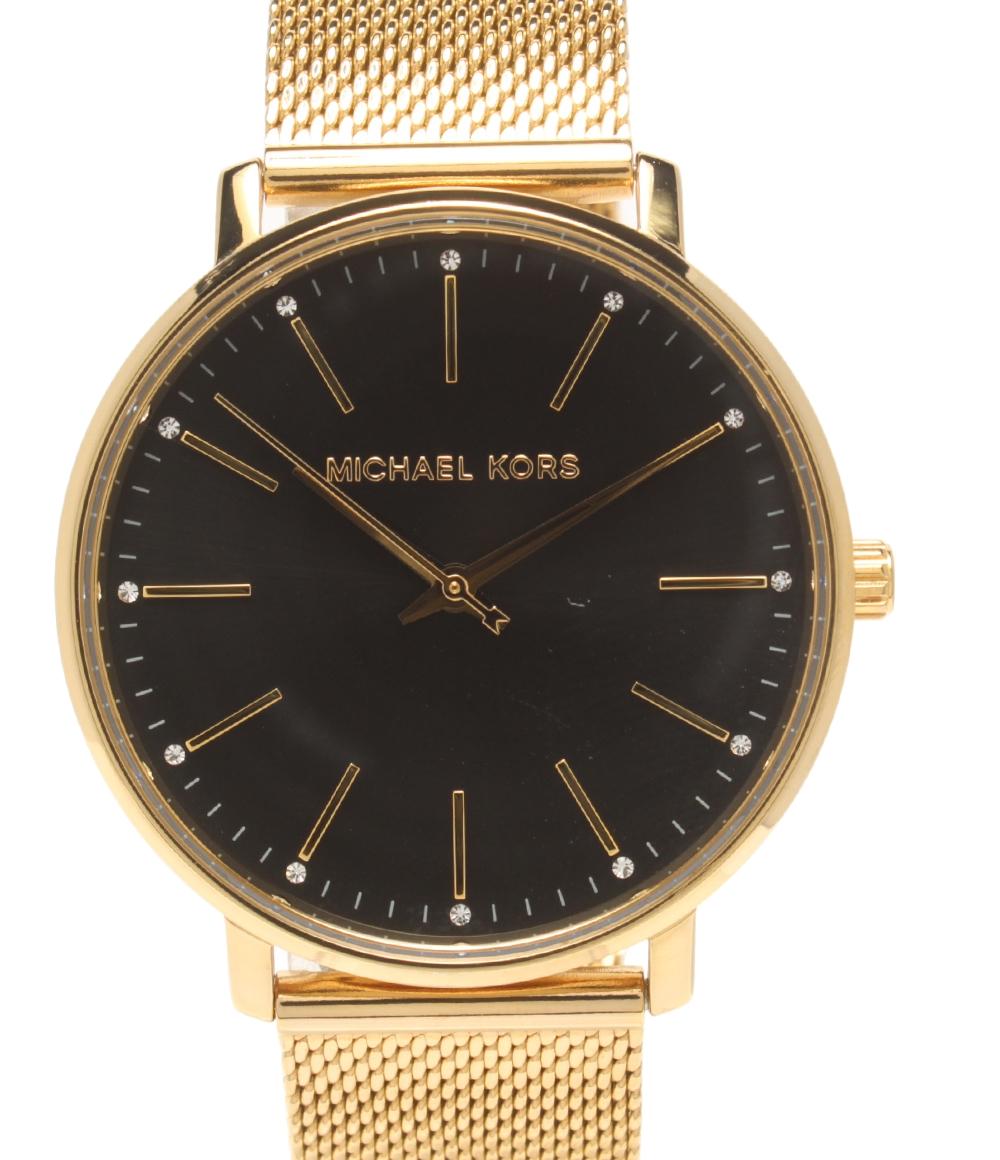 【楽天市場】【中古】 美品 マイケルコース 腕時計 クオーツ ブラック MK-2747 ユニセックス MICHAEL KORS：Rehello ...