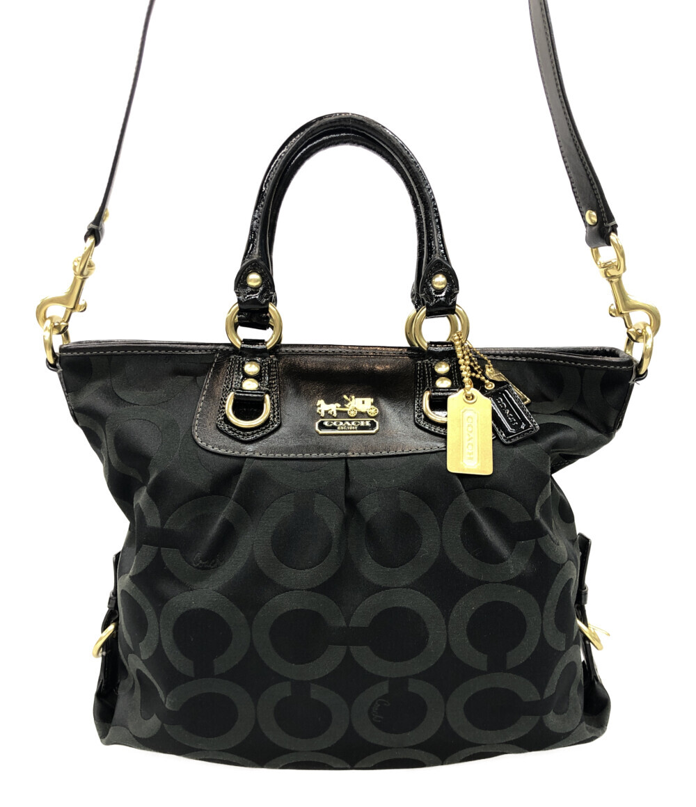 【楽天市場】【中古】 コーチ 2WAYトートバッグ ショルダーバッグ 肩掛け オプアート 12963 レディース COACH：rehello ...