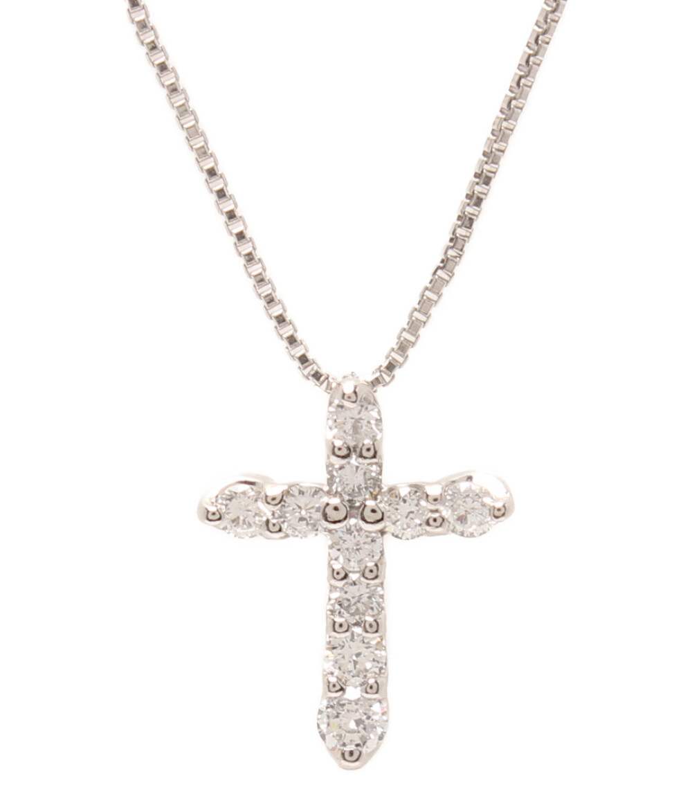 【楽天市場】【中古】美品 ネックレス Pt900 Pt850 D0.31 クロスモチーフ レディース：Rehello by BOOKOFF