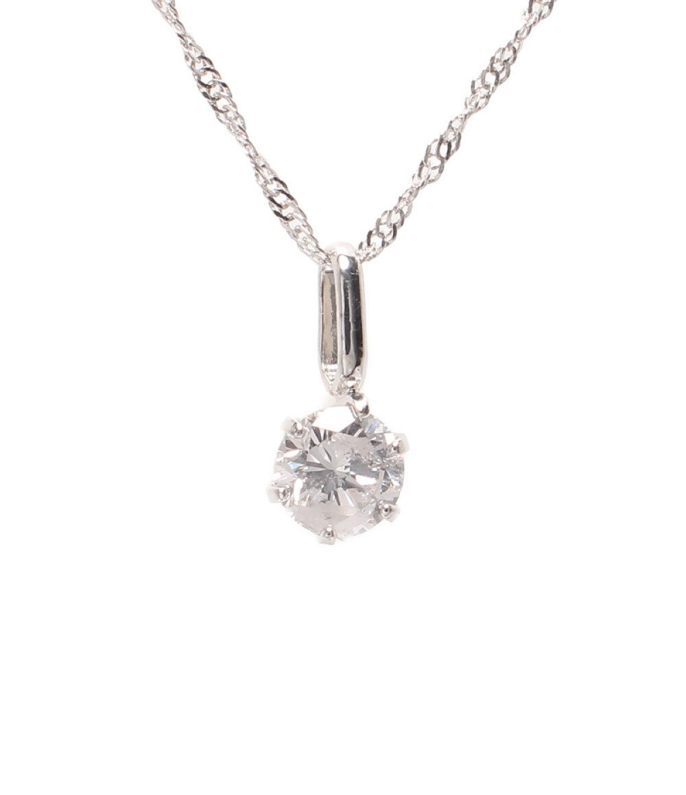【楽天市場】【中古】美品 ネックレス K18WG ダイヤ 0.3ct レディース K18WG：Rehello by BOOKOFF