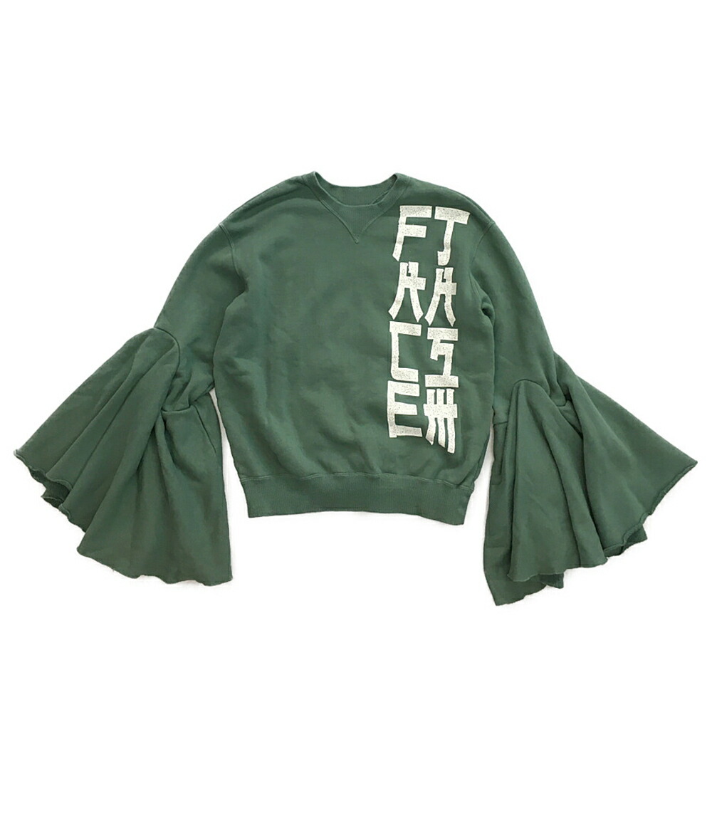 【楽天市場】【中古】 ファセッタズム スウェット グリーン フレアスリーブ MRC-SW-W06 レディース SIZE 1 FACETASM ...