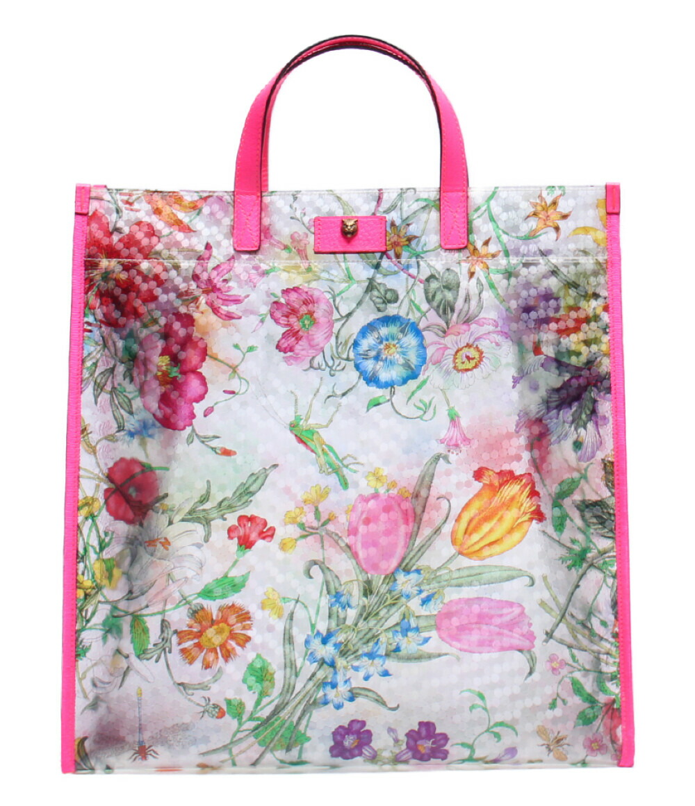 【楽天市場】【中古】 グッチ トートバッグ クリアビニールバッグ フローラ 548713 560440 レディース GUCCI：Rehello ...