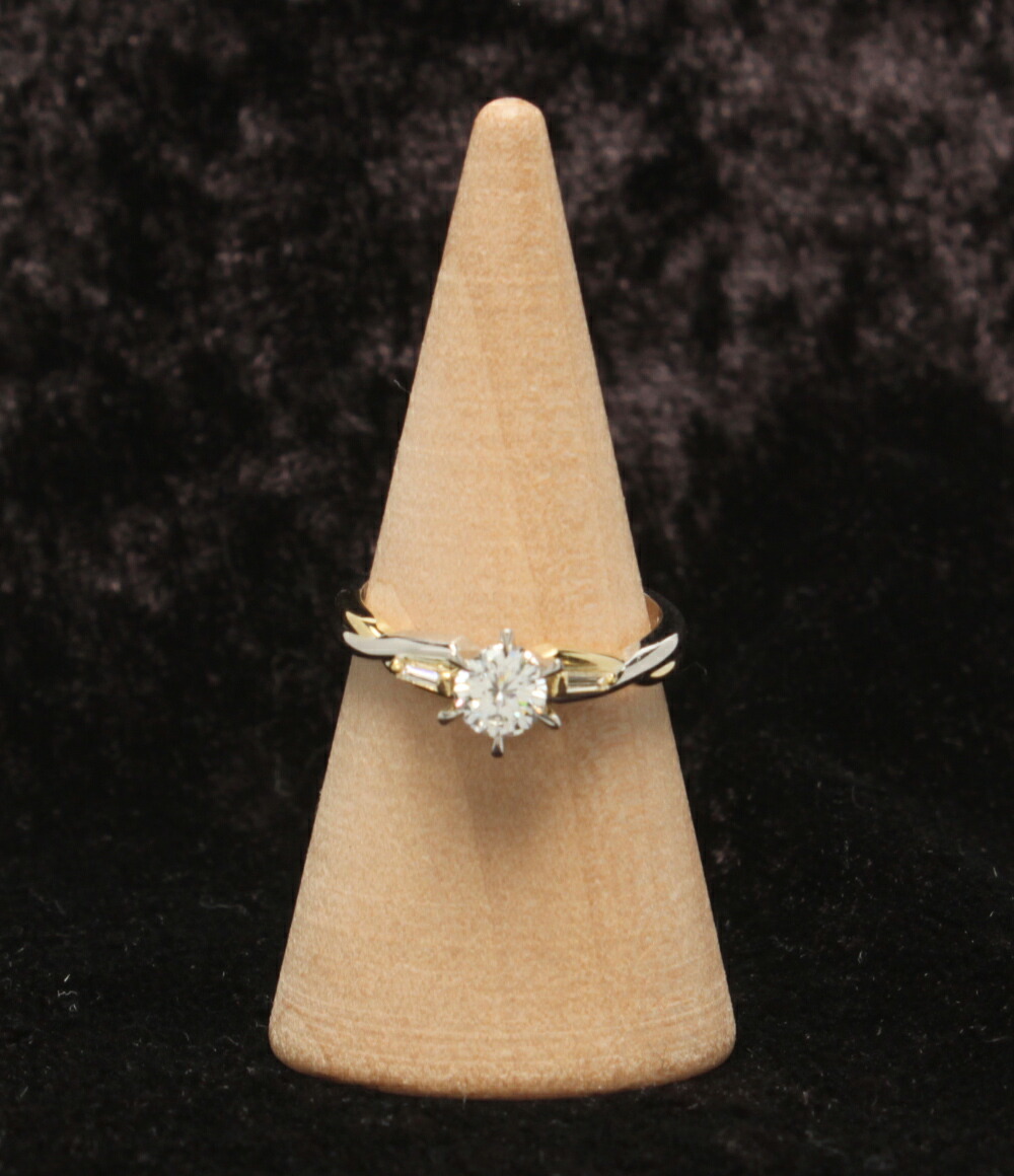 【楽天市場】【中古】美品 リング 指輪 K18 Pt900 ダイヤ0.35ct 0.08ct レディース SIZE 8号8：Rehello by BOOKOFF