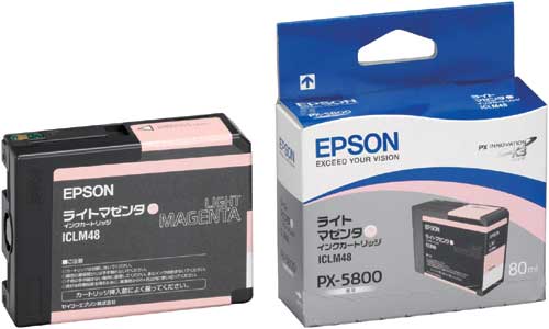 【楽天市場】EPSON インクカートリッジ ライトマゼンタ ICLM48 1色【使用期限2025年1月15日保証】：フジワラ文宝堂