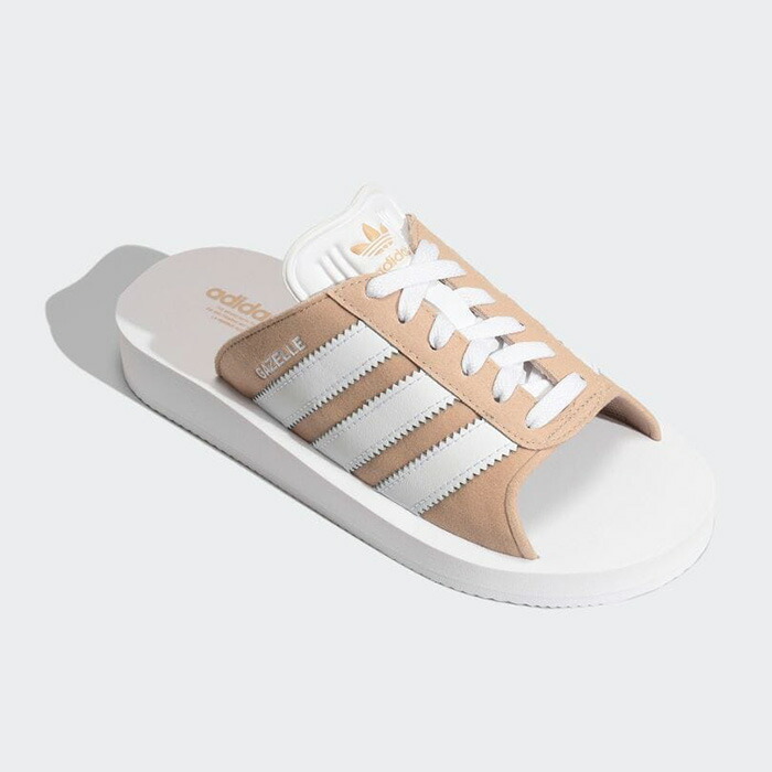 【楽天市場】adidas originals (アディダス オリジナルス)GAZELLE BEACH W JQ7422 ガゼル ビーチスライド ...