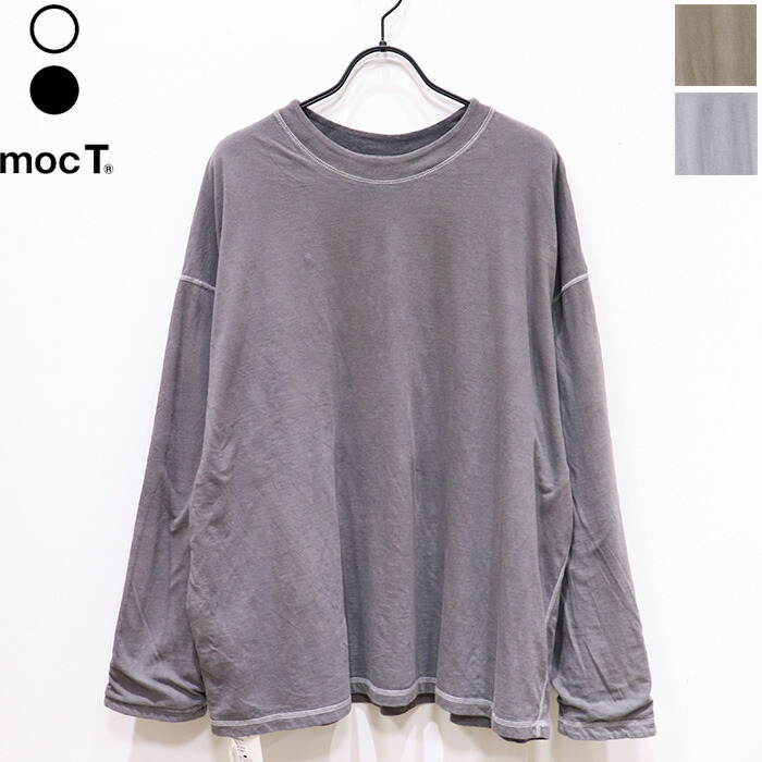 【楽天市場】【SALE 40％OFF】mocT（モクティ）リバーシブルクルーネックL/S REVERSIBLE OVERDYED CREW ...