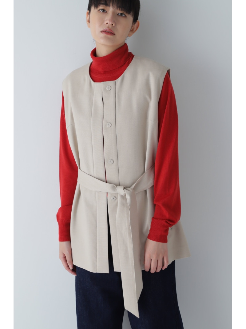 【楽天市場】【SALE／50%OFF】 平二重織ジレ human woman ヒューマン ウーマン ジャケット・アウター テーラードジャケット ...