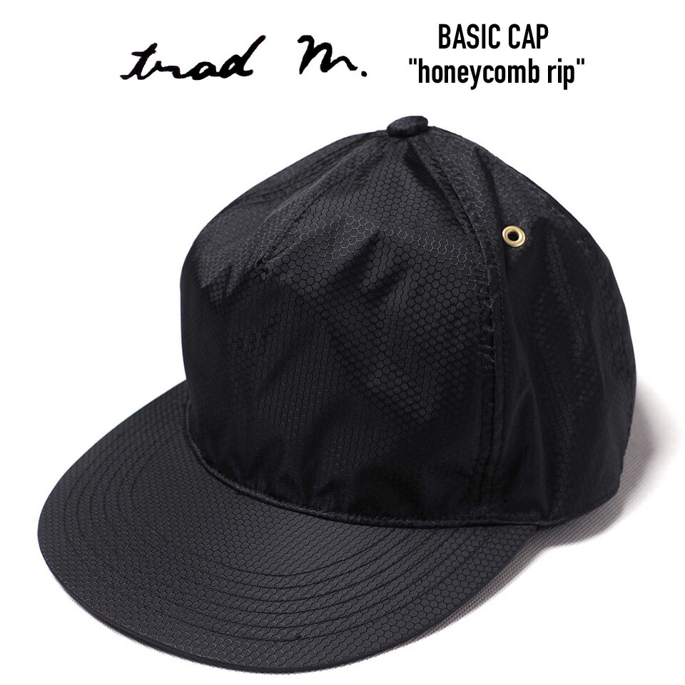 【楽天市場】TRAD MARKS (トラッドマークス) BASIC CAP honeycomb rip ナイロンキャップ BLACK：ハンキードリー