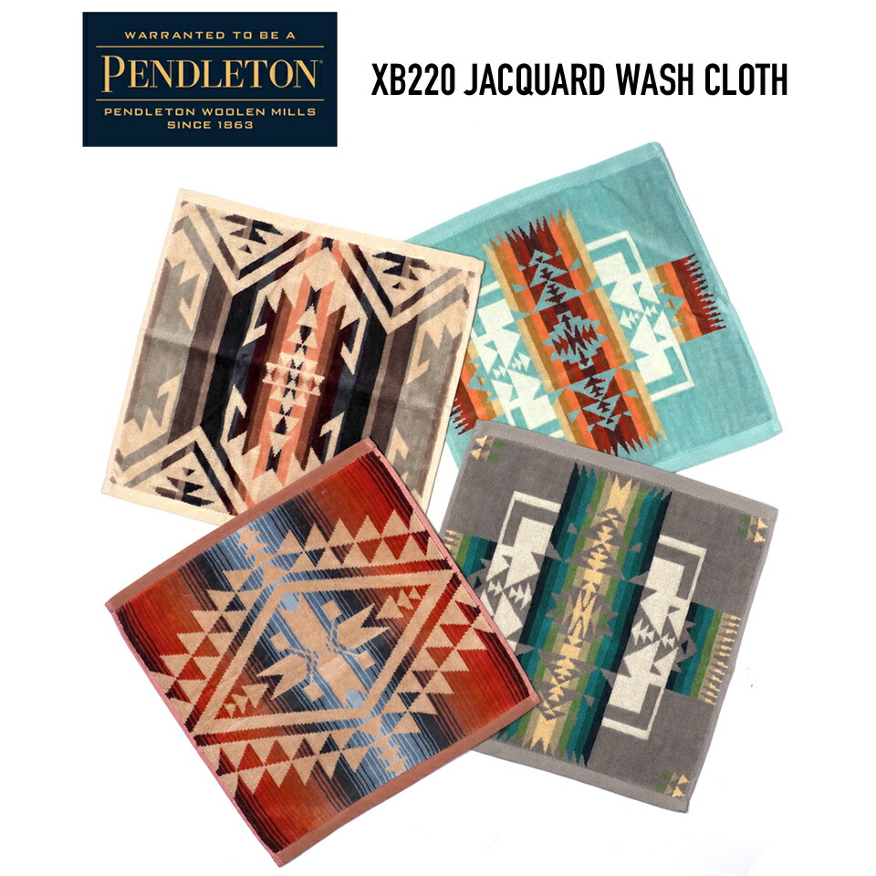 【楽天市場】PENDLETON (ペンドルトン) XB220 JACQUARD WASH CLOTH ハンドタオル：ハンキードリー