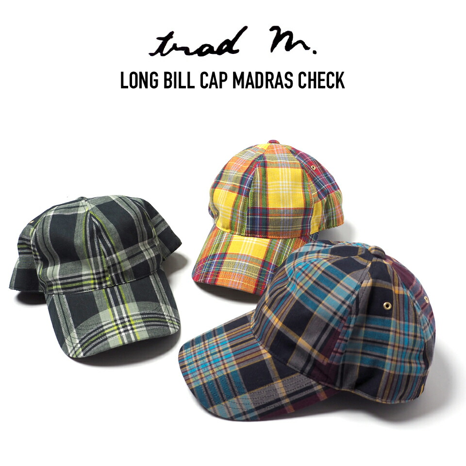 【楽天市場】TRAD MARKS (トラッドマークス) LONG BILL CAP MADRAS CHECK マドラスチェック ロングビルキャップ 帽子：ハンキードリー