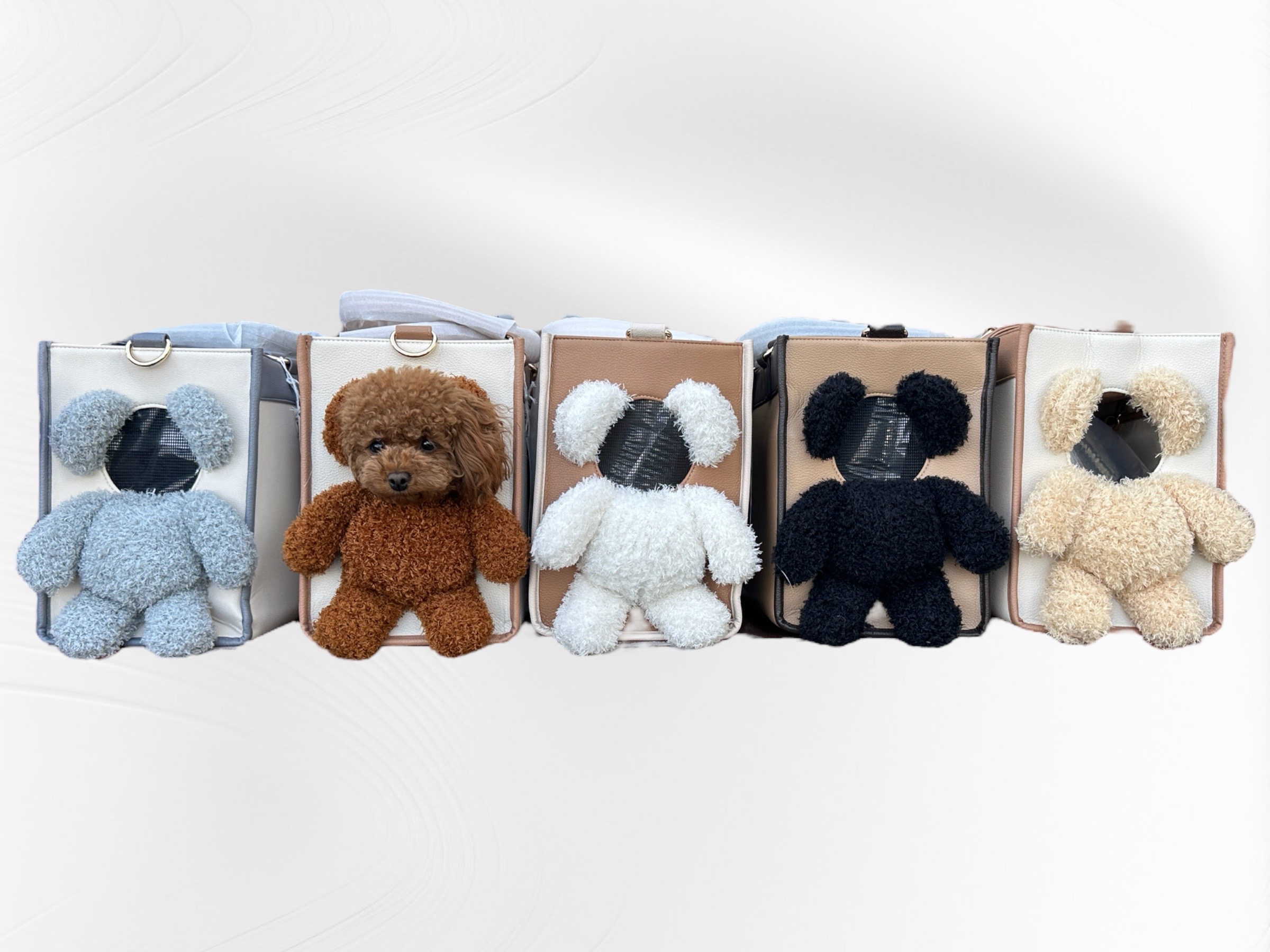 【大人気】顔出しぬいぐるみキャリーバッグ（BEAR） ペットキャリーバッグ 犬用 猫用 小型犬 かわいい 人気 ペット用 オシャレ 愛犬 セレブ