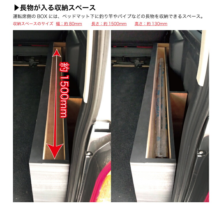 【楽天市場】ハイエース ベッドキット 標準S-GL用 BOX-DR（引き出し付き）タイプ 車中泊仕様 荷室棚 200系（7型-現行）対応：hyog楽天市場店