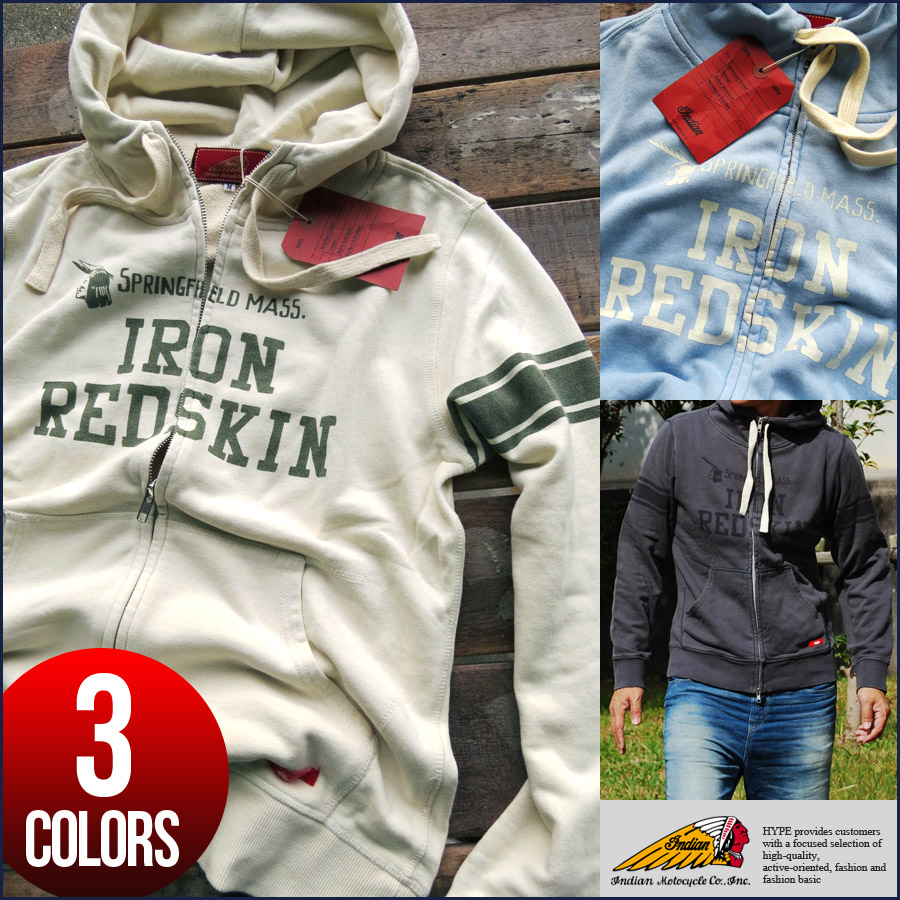 【楽天市場】【予約商品】Indian Motocycle インディアンモトサイクル パーカー メンズ フルジップ IC-2289 【Y_IN ...
