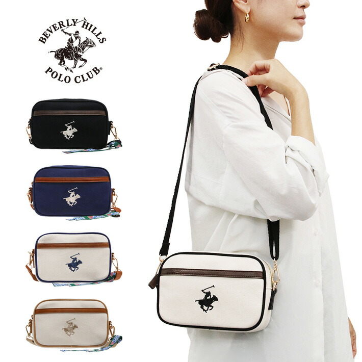 【楽天市場】BEVERLY HILLS POLO CLUB ビバリーヒルズポロクラブ SHOULDER BAG ロゴ ショルダーバッグ ...