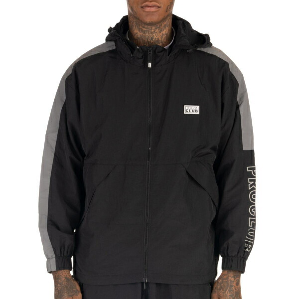 【楽天市場】【03PC0303 】ボックスロゴ PRO CLUB FULL COURT WINDBREAKER JACKET (プロクラブ ...