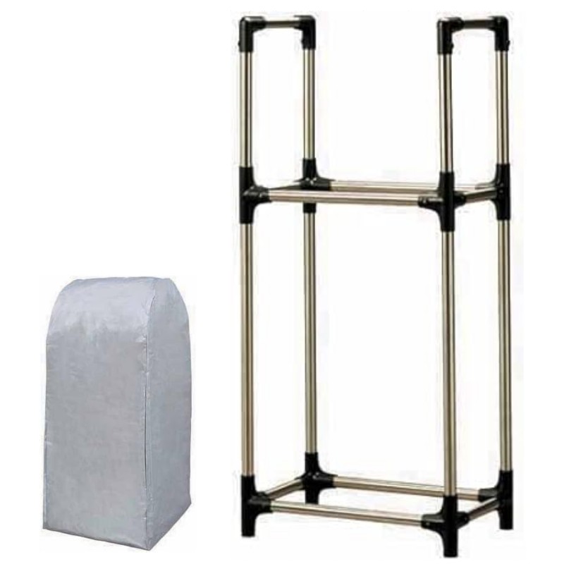 【楽天市場】（アイリスオーヤマ ステンレスタイヤラック カバー付き KSL-590C ブラック）耐荷重120kg タイヤ 収納 ガレージ 車庫 車 ラック 55032：アイテンプ 楽天市場店