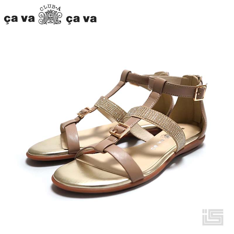 【楽天市場】 CAVACAVA サヴァサヴァ7420175 Beige ベージュラインストーンサンダル 24ss【正規取扱店】：イバラキヤ